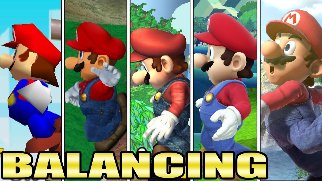 Evolution Of BALANCING ANIMATIONS In Super Smash Bros (Original 12 ...