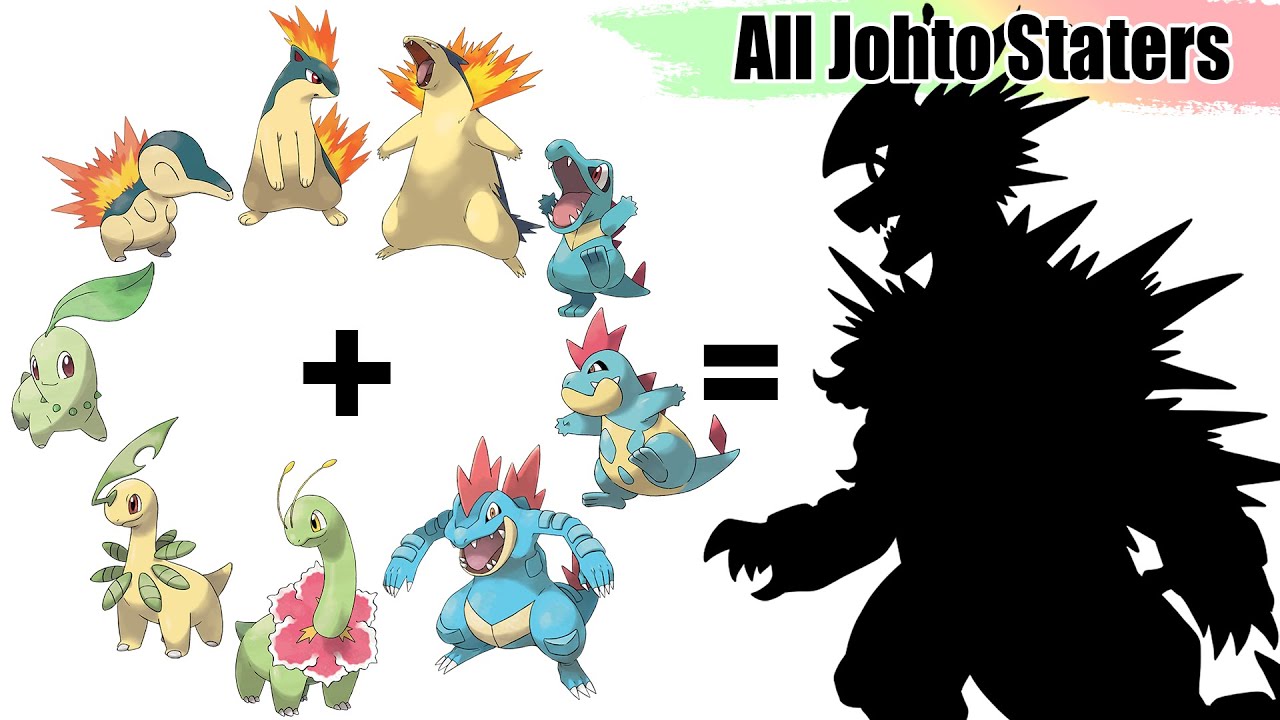 All Johto Starters Evolution Pokémon Fusion | Drawing WORLD RECORDS | Max S - YouTube