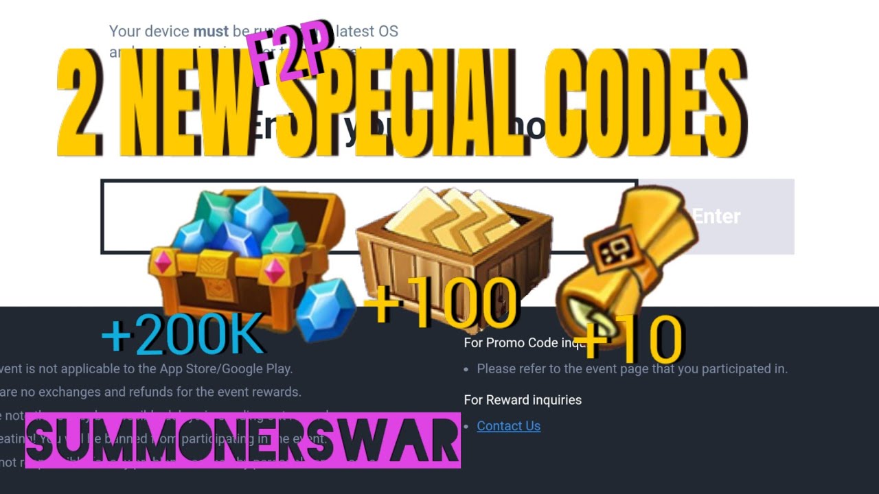 2 NEW SPECIAL CODE | Summoners War - YouTube