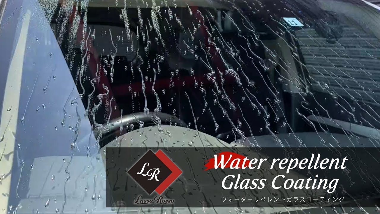 【LussoRosso】Water repellent Window Coating - YouTube