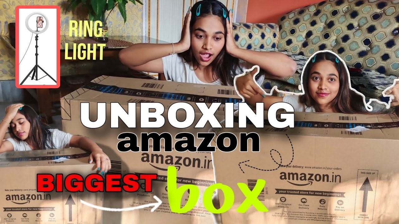 Unboxing Biggest Box from Amazon 😱💥#amazon #youtube #unboxing - YouTube