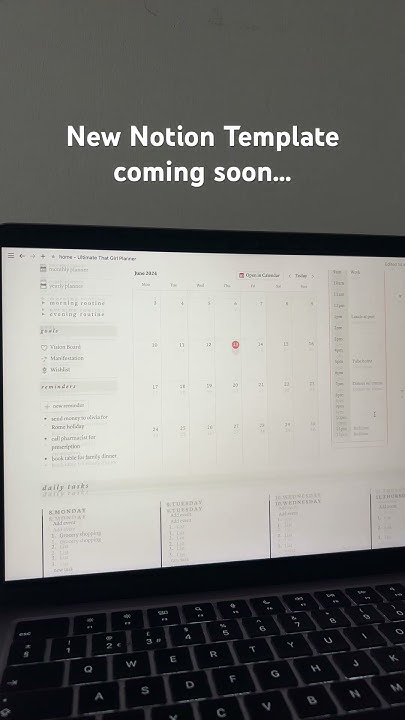Sneak Peak Of My New Notion Template Coming Soon Notion Notiontutorial Digitalplanner