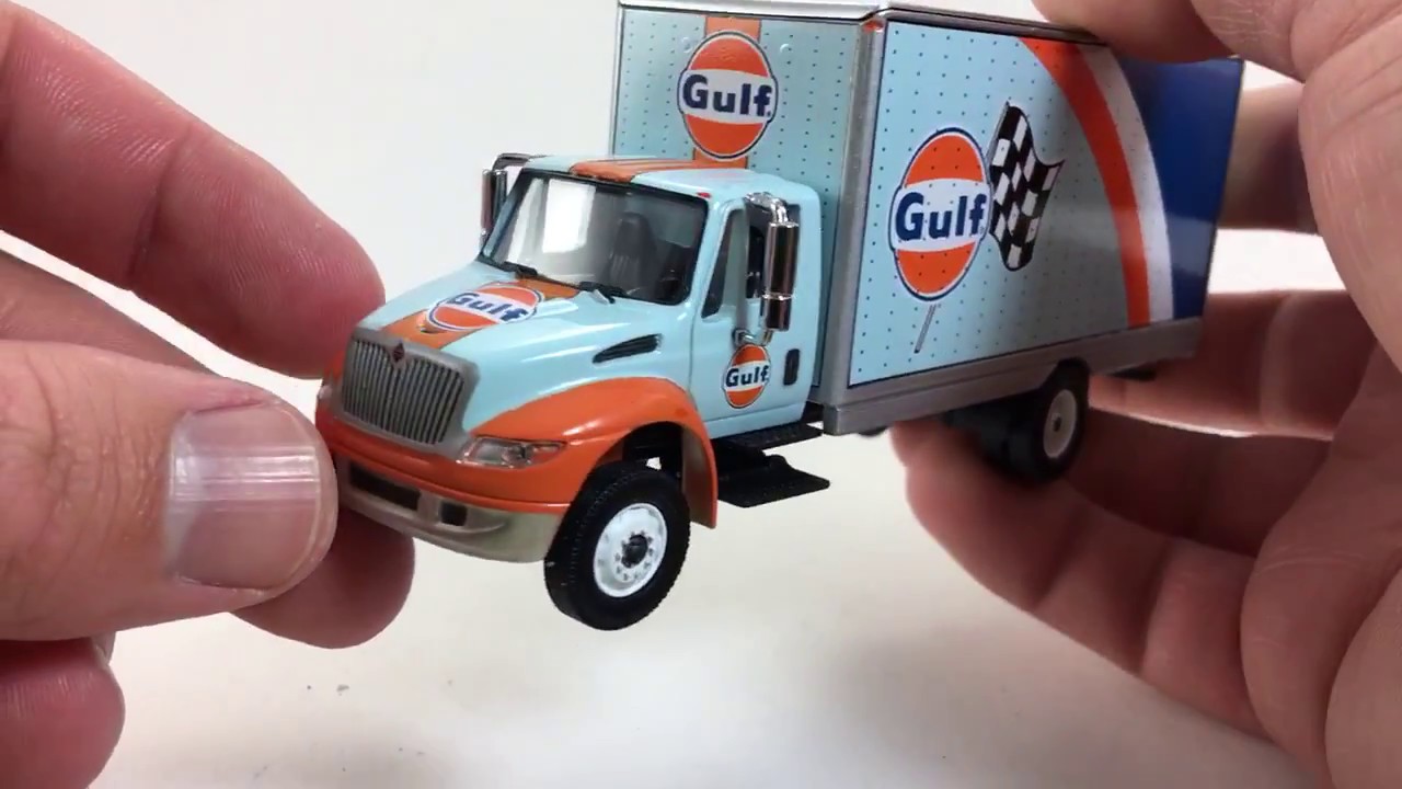 Greenlight Gulf Box Truck - YouTube