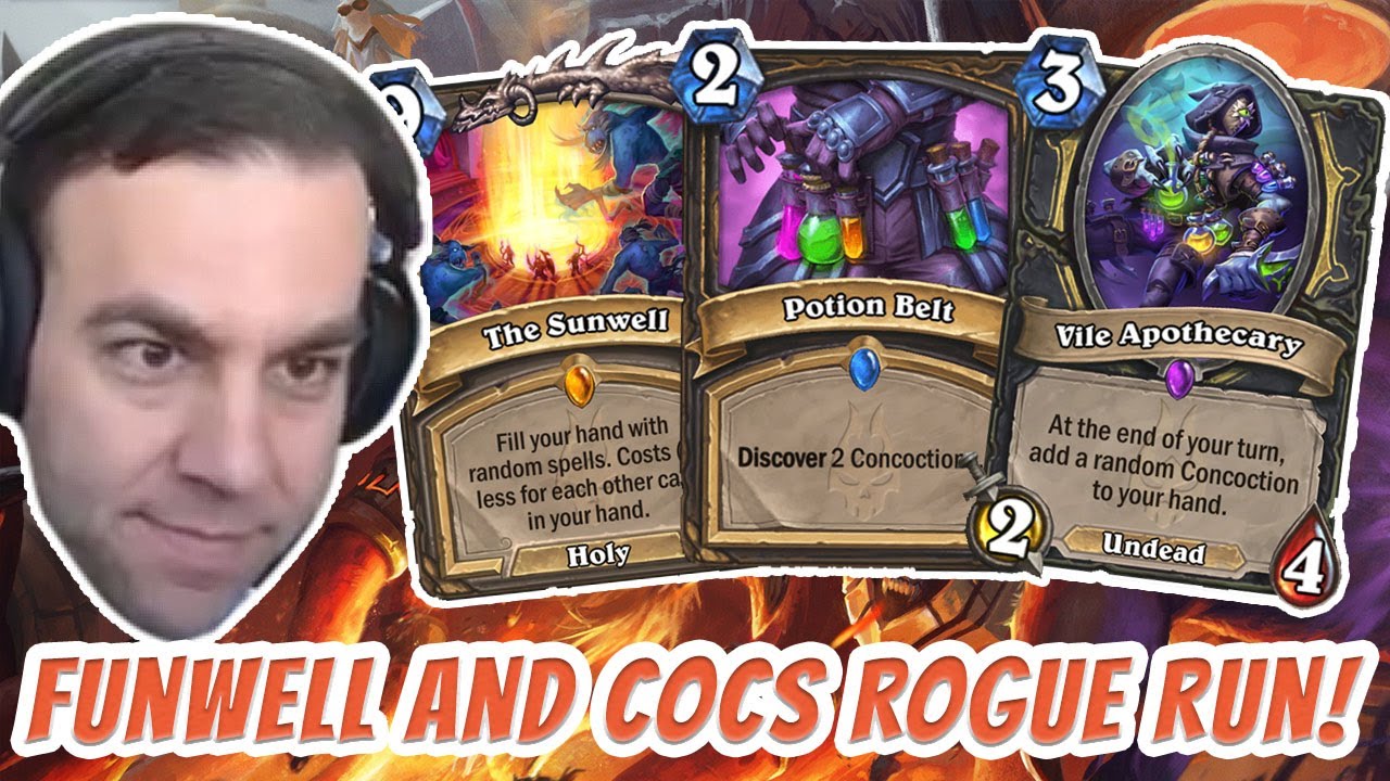 Sunwell and ENDLESS Concoctions Rogue Run! - Hearthstone Arena - YouTube