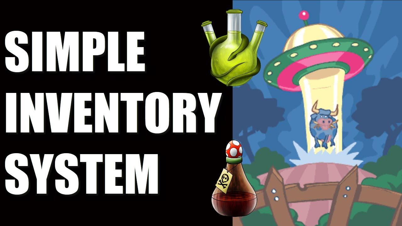 SIMPLE INVENTORY SYSTEM TEMPLATE In Gdevelop - YouTube