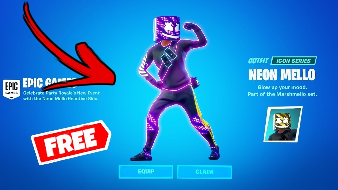 HOW TO GET NEON MELLO SKIN IN FORTNITE! ( FREE NEON MELLO SKIN ) - YouTube