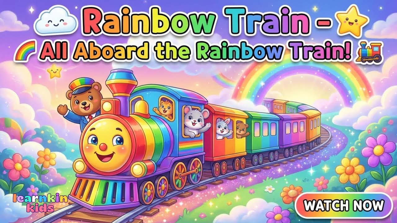 Rainbow Train - 🌈 All Aboard the Rainbow Train! 🚂 - YouTube