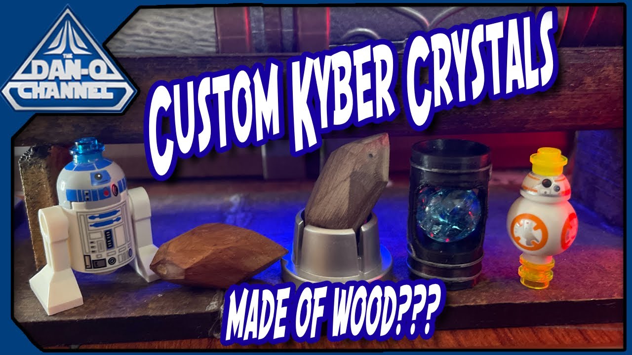Wait WHAT?! Wooden Kyber Crystals! LEGO Kyber Crystals! Galaxy's Edge ...