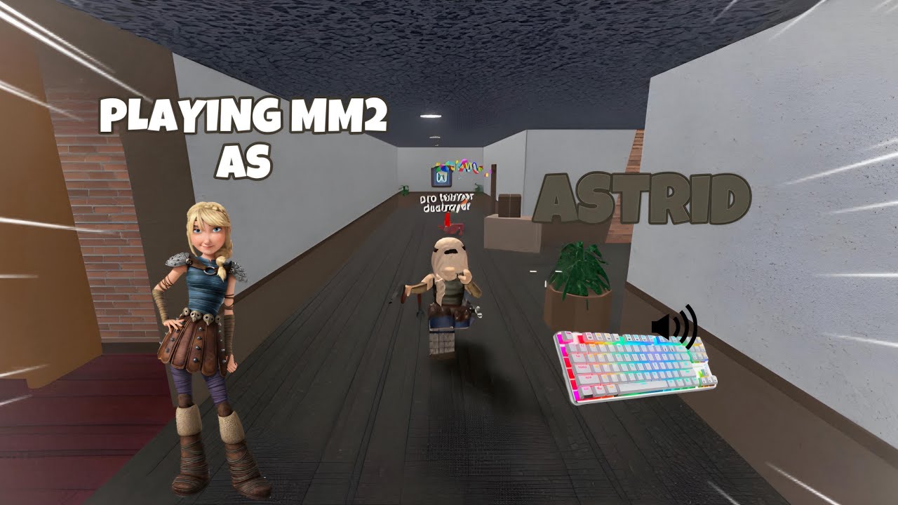 ASTRID DESTROYS TEAMERS IN MM2 + GAMEPLAY (KEYBOARD ASMR) - YouTube