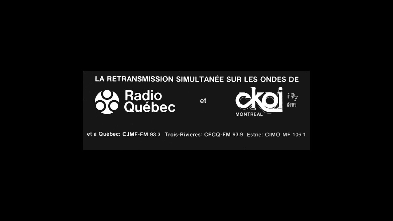 En Scène promo CKOI et Radio Québec 1981 - YouTube