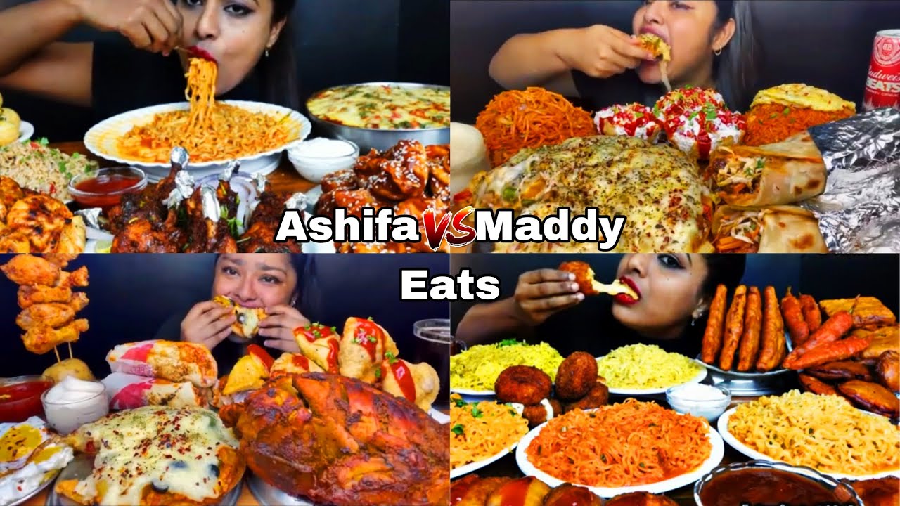 ASMR EATING SPICY&HUNGRY | INDIAN STREET FOOD,Maggi NOODLES,CHICKEN ...