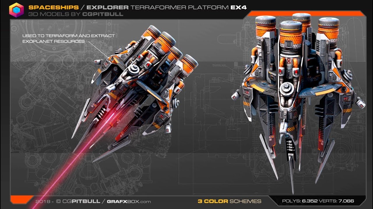 Spaceships / EXPLORER Terraformer Platform EX4 - YouTube