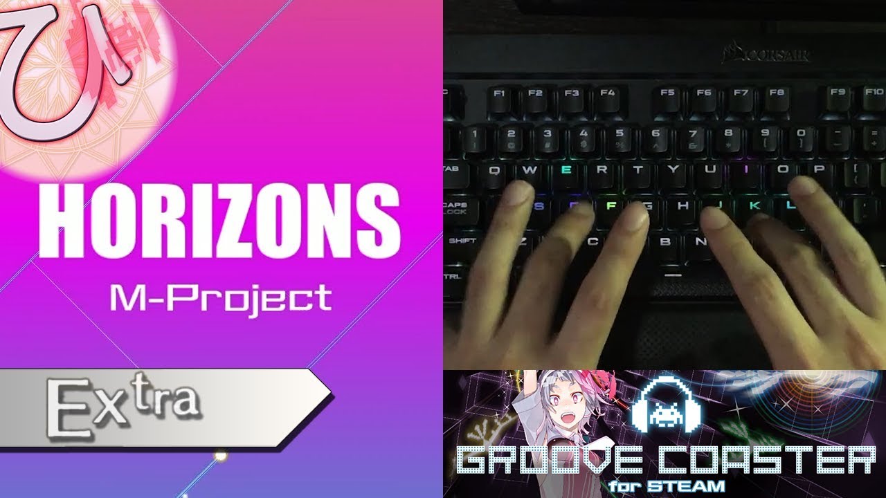 Horizons (EXTRA) PERFECT 【GROOVE COASTER on Steam 手元動画】 - YouTube