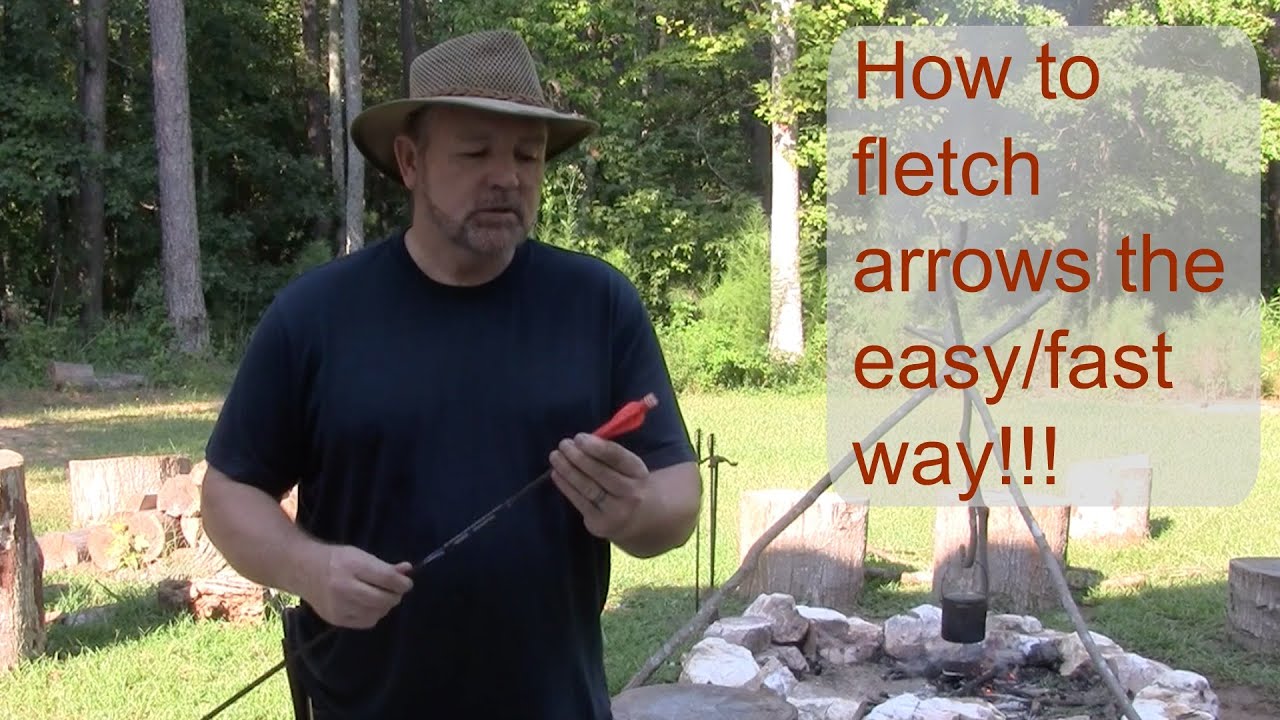 DIY Super fast arrow fletch! - YouTube