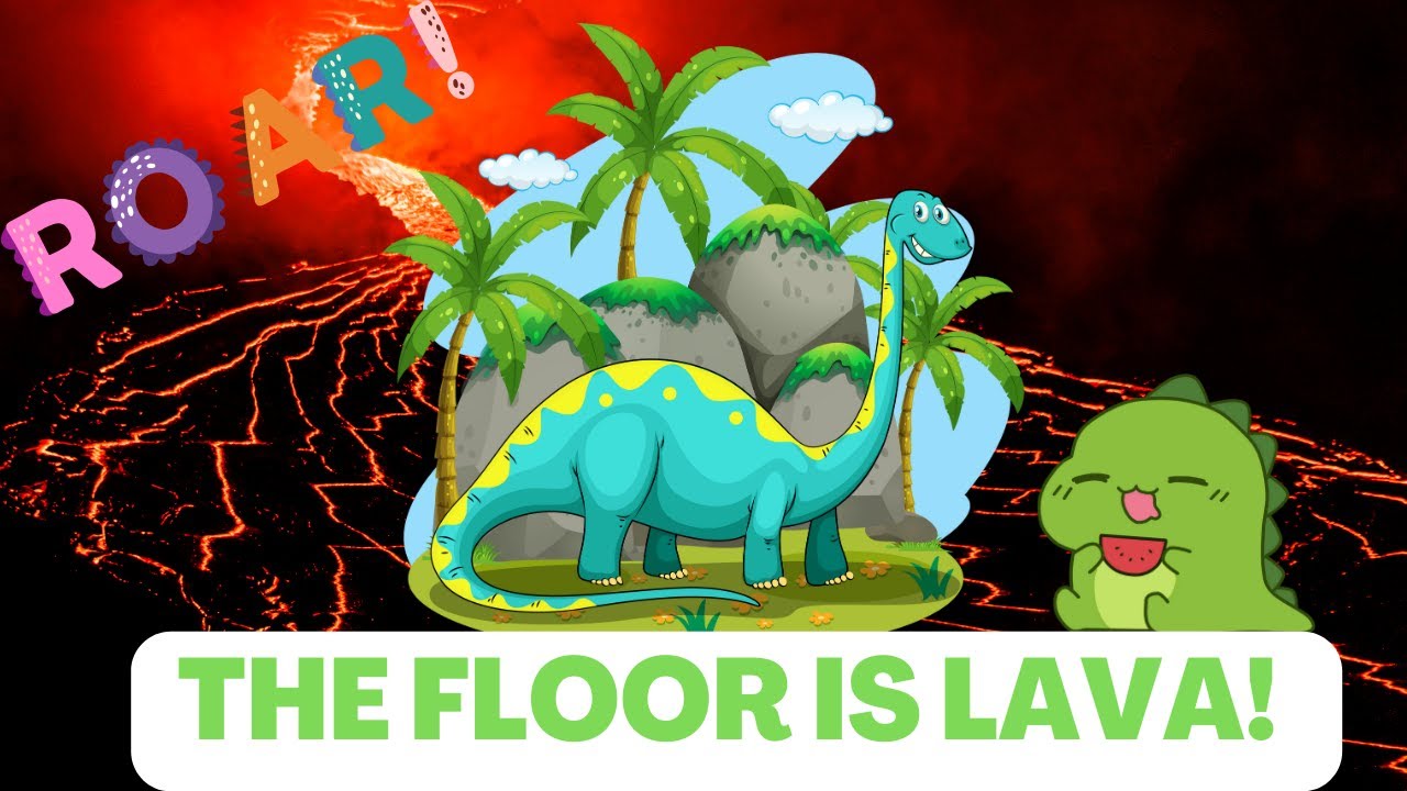 Dinosaur Brain Break Dance Party! THE FLOOR IS LAVA! - YouTube