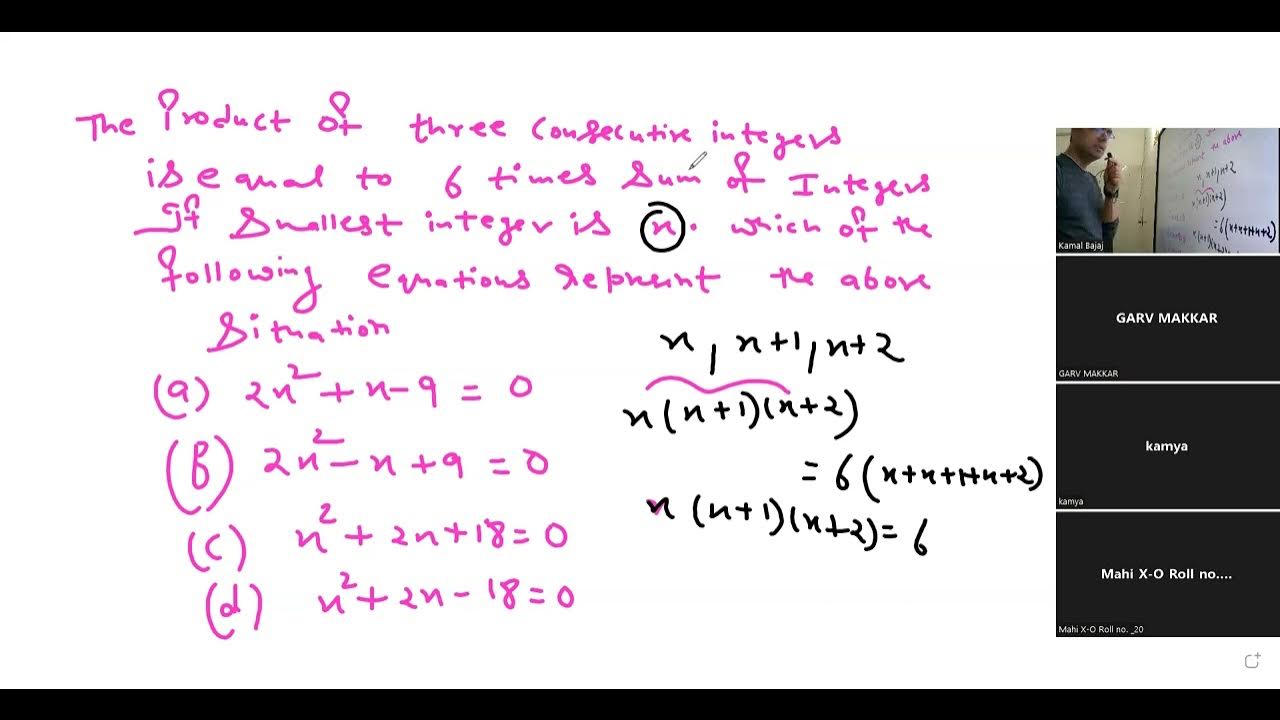 The product of three consecutive integers is equal to 6 times sum of integers. If smallest ...