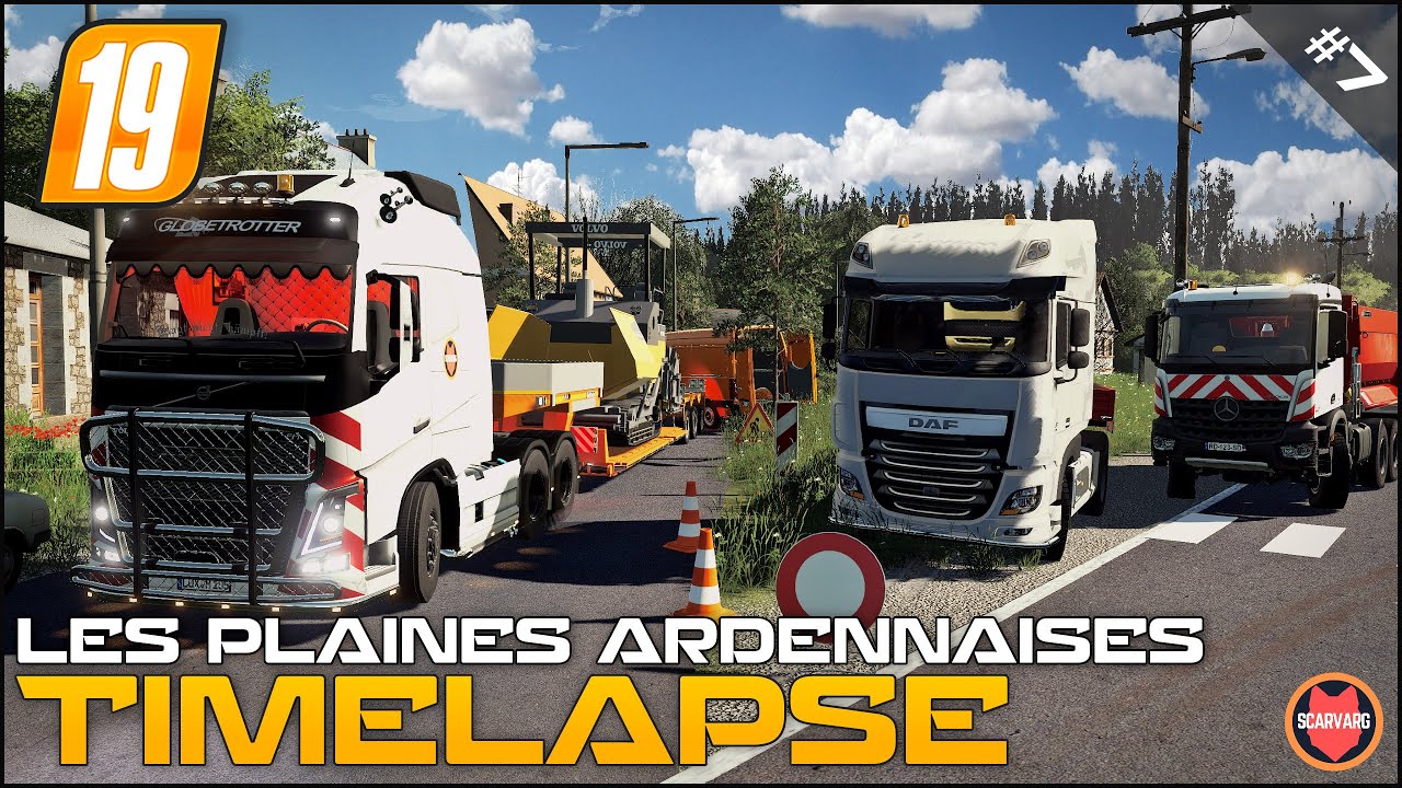 Building road - Public Road Works ⭐ FS19 Les Plaines Ardennaises V2 ...