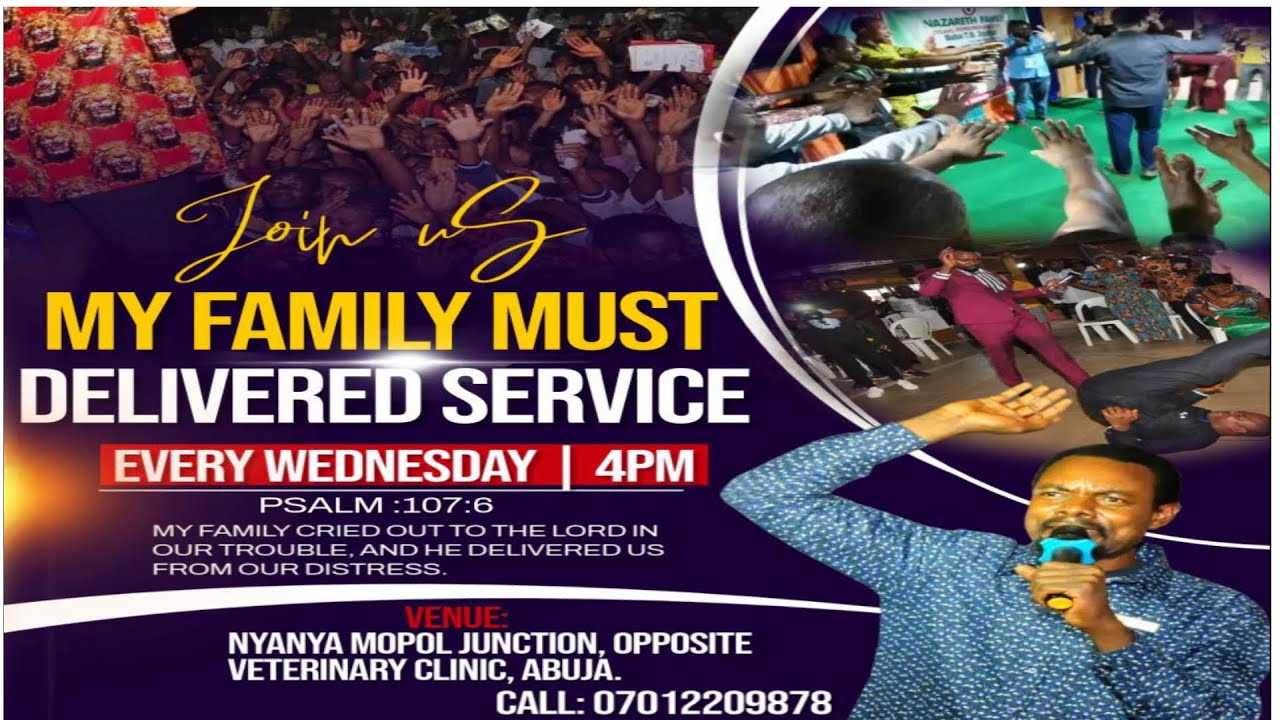 Join Us In Today's My Family Must Be Delivered Service , Stay Connected. , Stay Connected. - YouTube