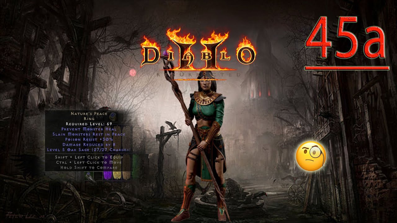 Diablo2 Resurrected : Item Hot Unique Nature's Peace Ring - D2r ...