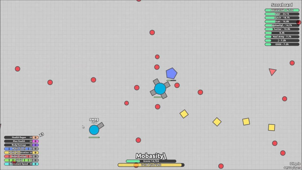 DIEP.IO Personal Best (125K) Glass Cannon Path - YouTube