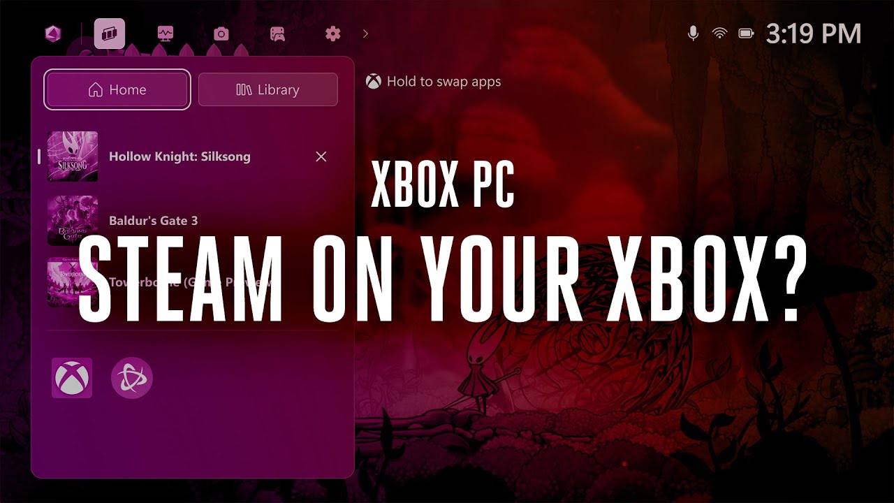 First look at Steam games on Xbox PC - YouTube