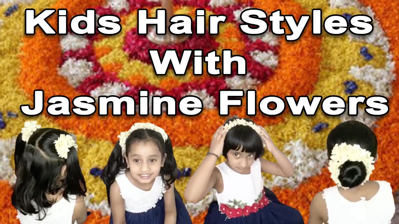Different Type of Hair Styles With Jasmine Flowers/Mullapoo Hair Styles ...