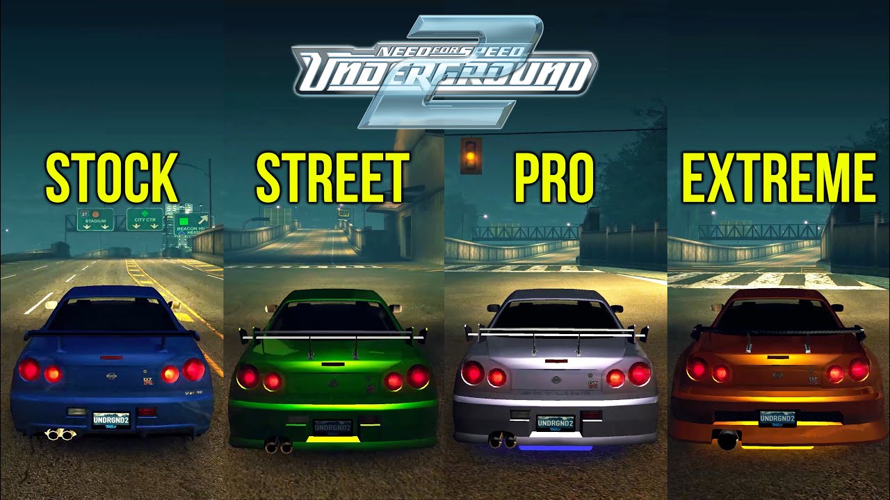 NFS Underground 2 Skyline GT-R R34 Best RB26 Engine Sound Mods (Stock ...
