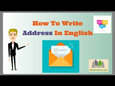 How to write address | Address kaise likhe |Address in english - YouTube