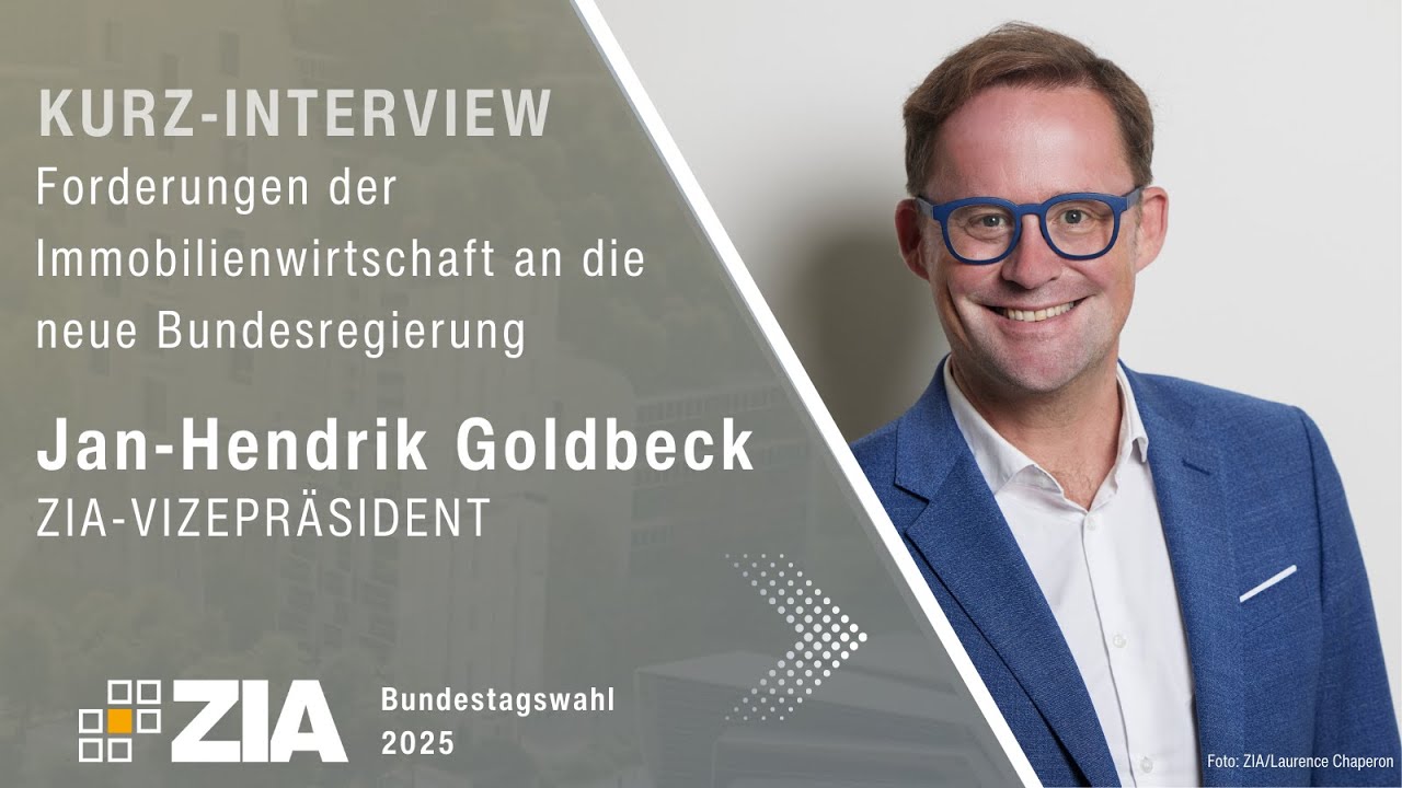 Kurz-Interview zur Bundestagswahl 2025 | ZIA-Vizepräsident Jan-Hendrik Goldbeck - YouTube