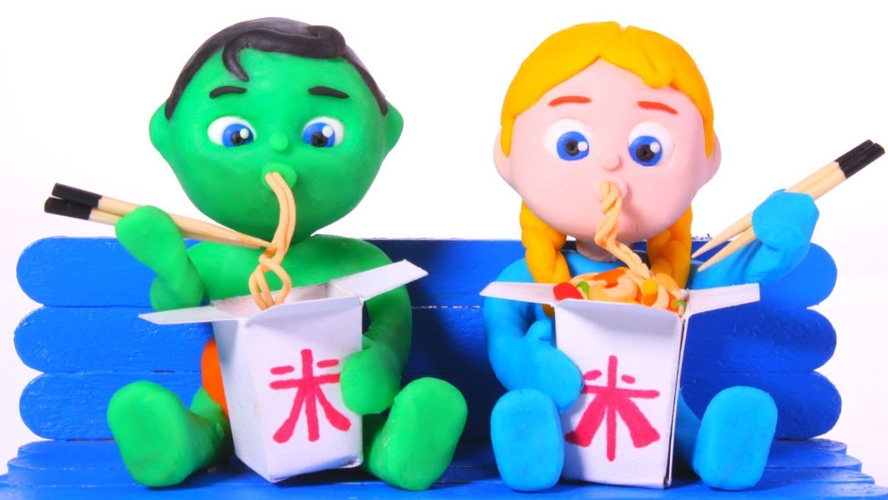Kids Trying Chinese Food Cartoons For Kids - YouTube