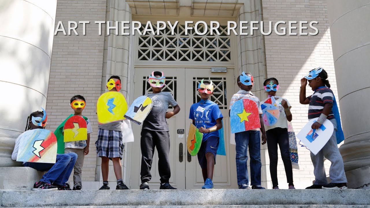 Art Therapy Camp for Young Refugees - YouTube