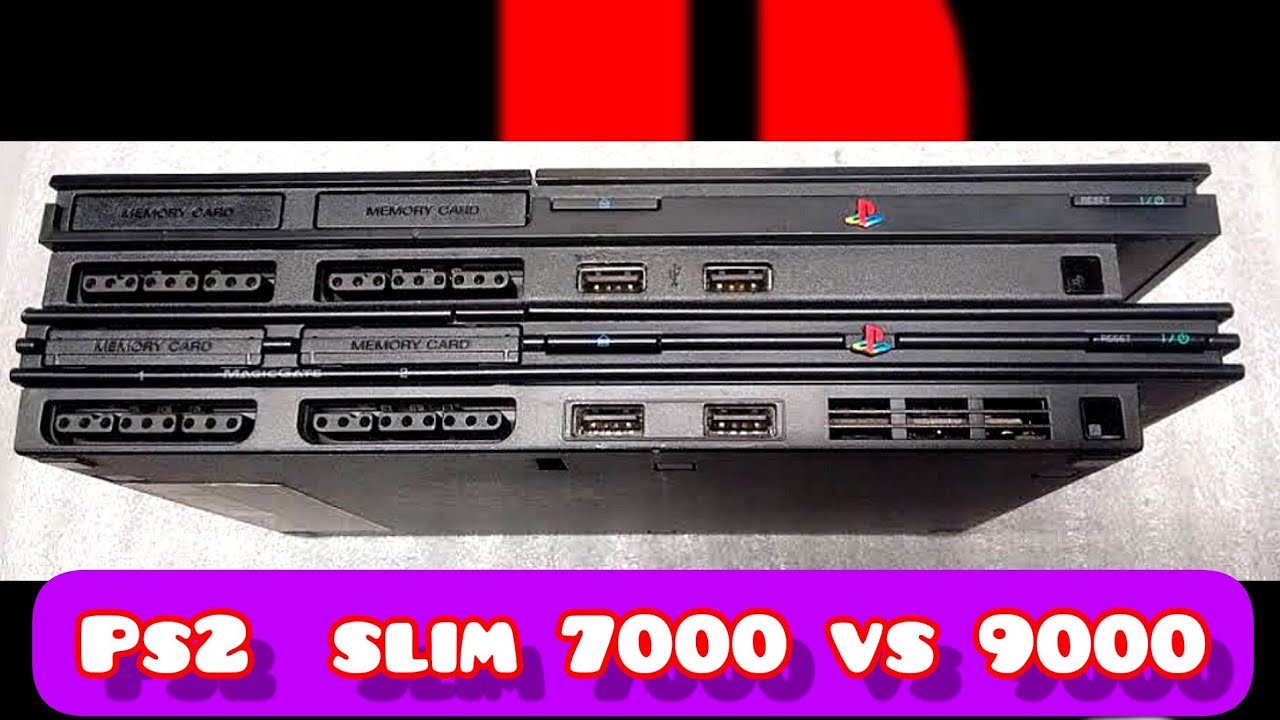 MOSTRANDO MEUS CONSOLES Playstation 2 Slim 9000 vs 7000 qual é o melhor ...