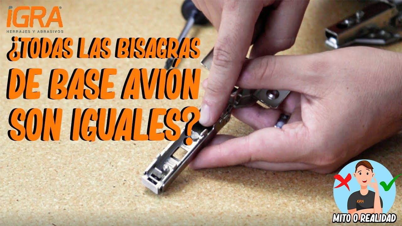 ¿Todas las bisagras de base avión son iguales? | Mito o Realidad | IGRA ...