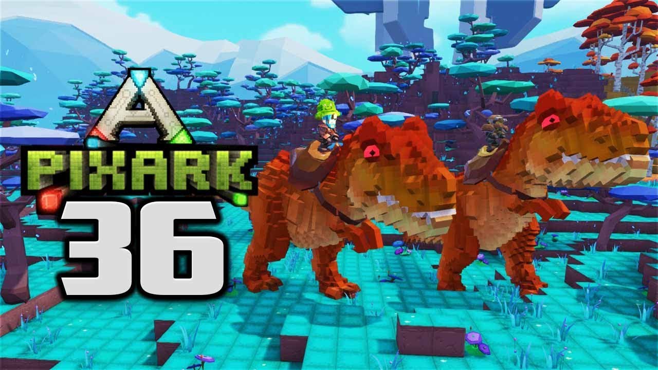 TAMING A T REX! MY NEW YARD DOG - Let's Play PixARK Gameplay Part 36 ...