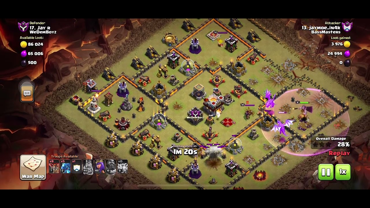 TH 11 War base attack Electro Drago Loon Lightning Attack. I’m new here ...