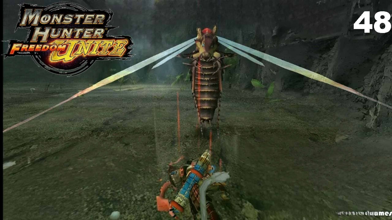 MONSTER HUNTER (Freedom Unite) CAPITULO 48 "Reina Vespoid" - YouTube