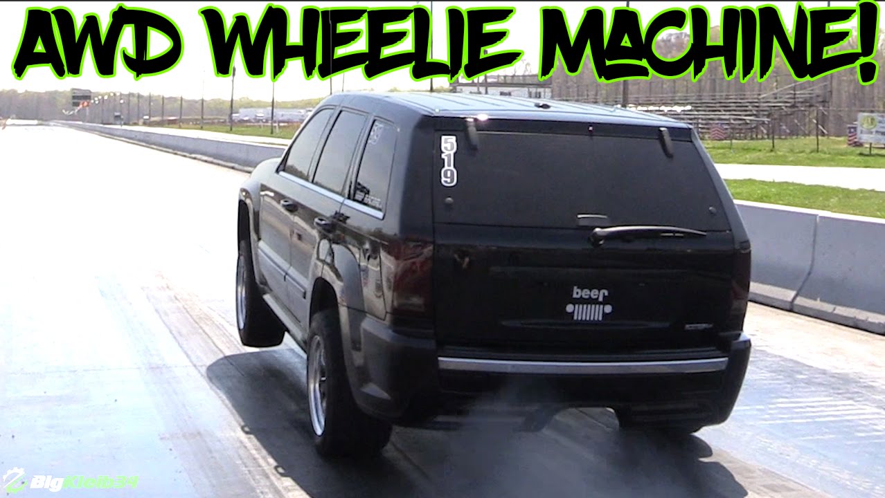AWD SRT8 Jeep Sets All Motor Record! - Wheelie Machine! - YouTube
