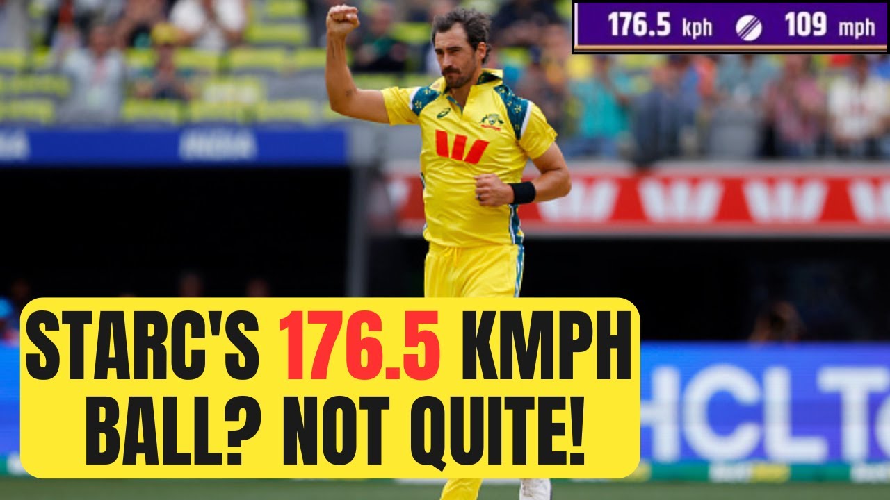 Mitchell Starc ball clocked at 176.5 kmph, fans have a laugh at faulty ...