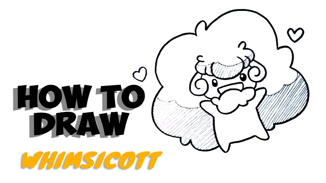 How to Draw Whimsicott From Pokemon - YouTube