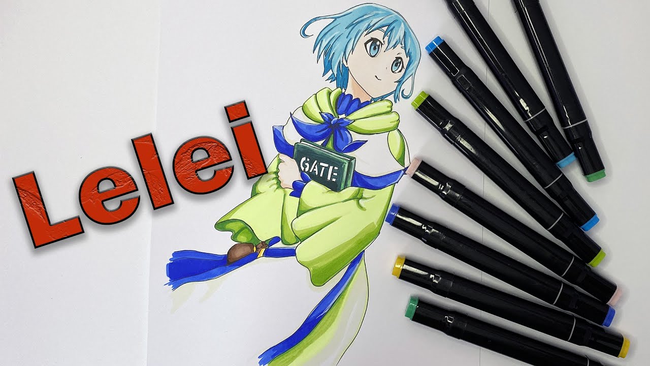 HOW TO DRAW Lelei la Lalena \\Gate: Jieitai Kanochi nite,\\Gate - Thus ...