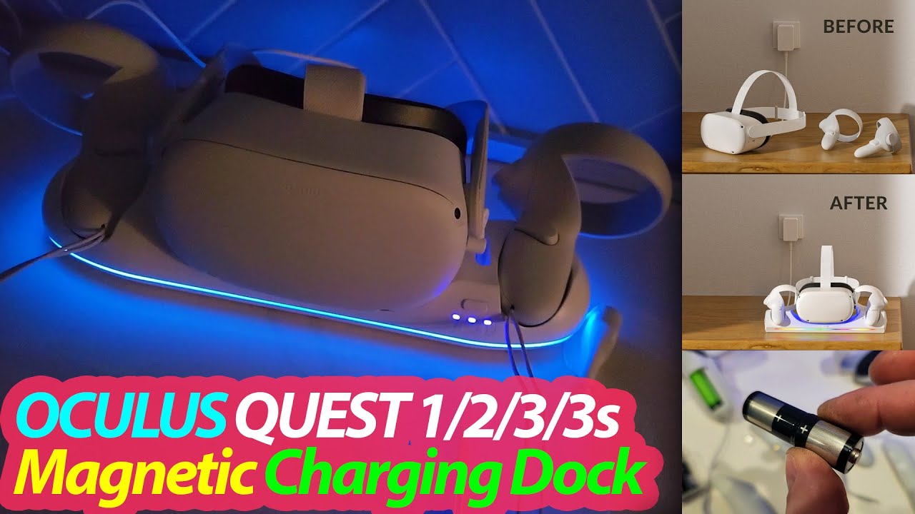 Charging Station Dock for OCULUS QUEST 1/2/3/3s - Rechargeable Best VR ...