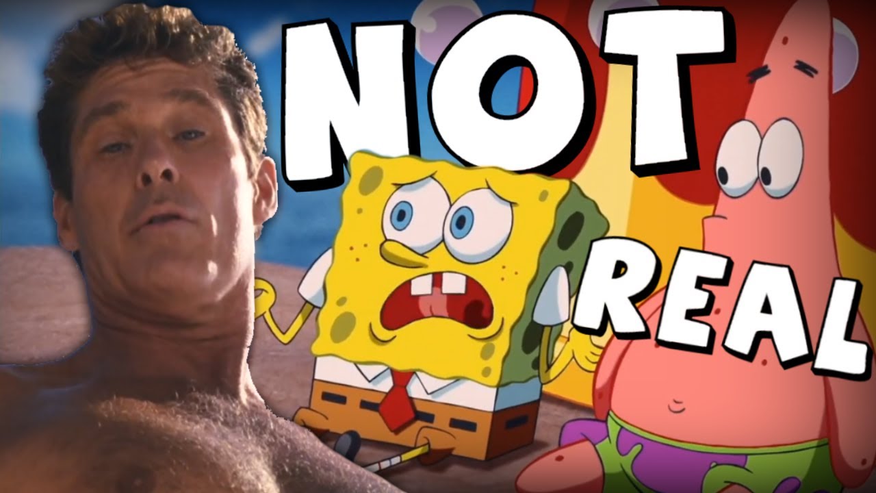 The SpongeBob Movie's David Hasselhoff WASN'T Real - YouTube