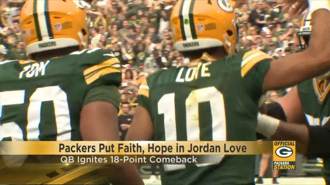 Packers mount comeback to defeat Saints in home opener - YouTube