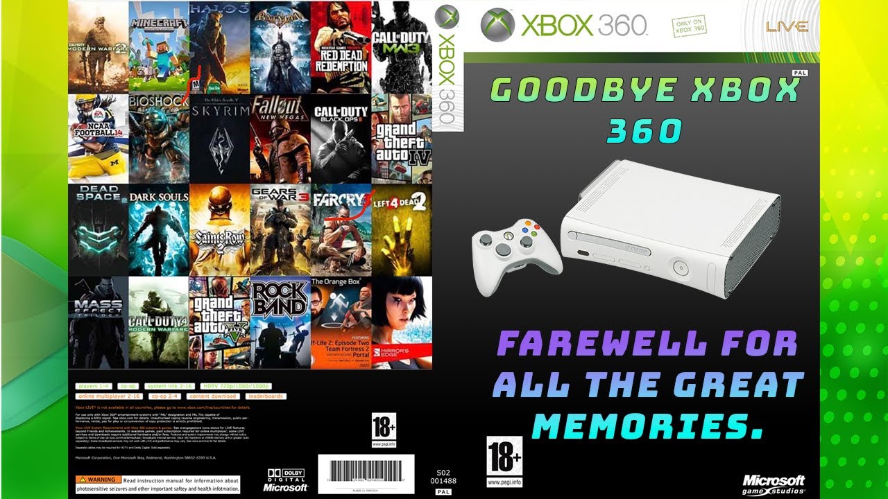 Goodbye Xbox 360. Nostalgic 360 Game Compilation. - YouTube
