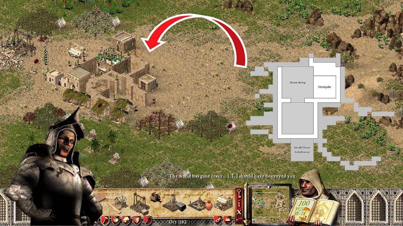 How to build Rat's poor castle 😢🏰 in Stronghold Crusader - YouTube