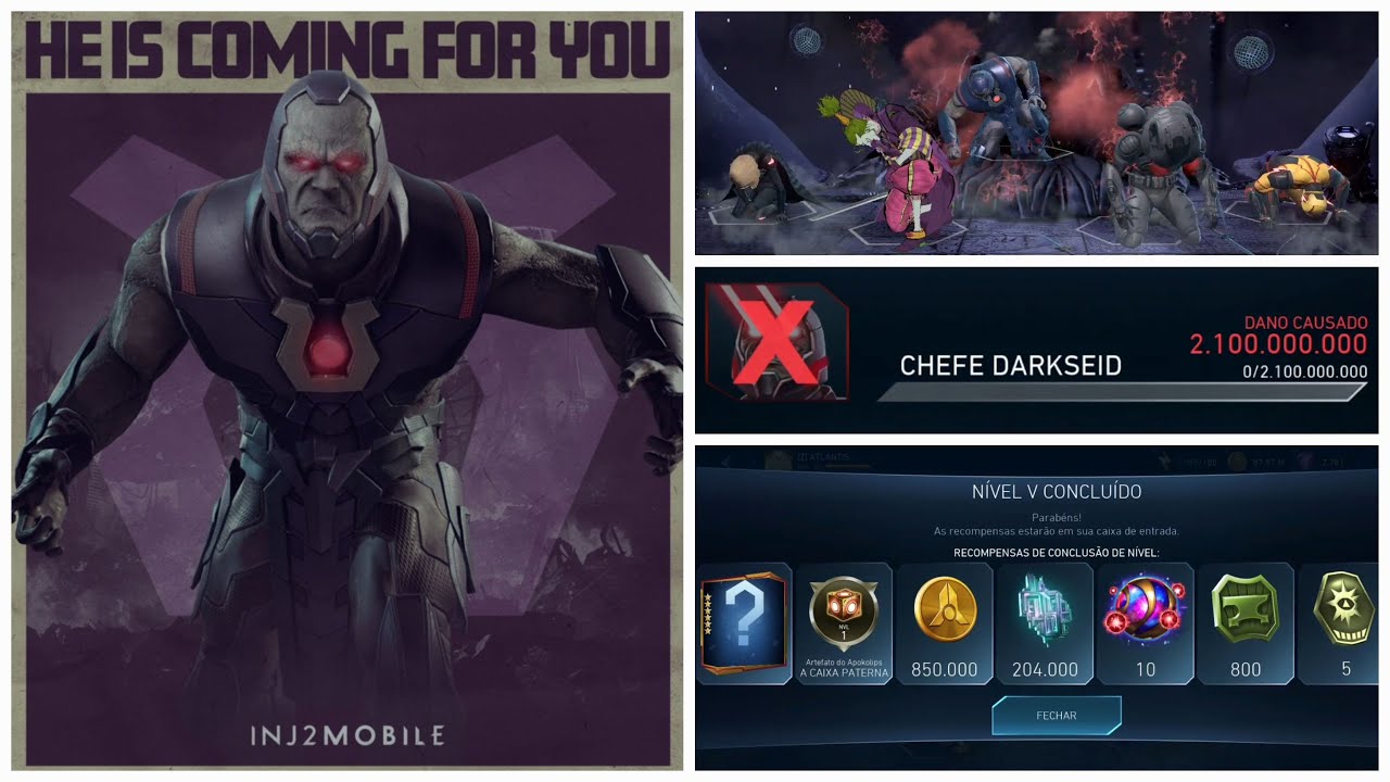 ATLANTIS - ONESHOT 😚😚😚 Boss Darkseid Solo Raid DoA Heroic 7 Fase V ...