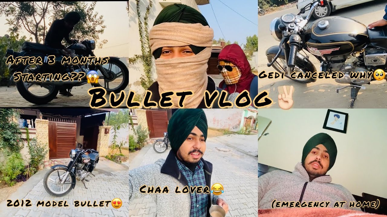 Bullet vlog||start after 3 months||2012 old bullet lover||short vlog ...