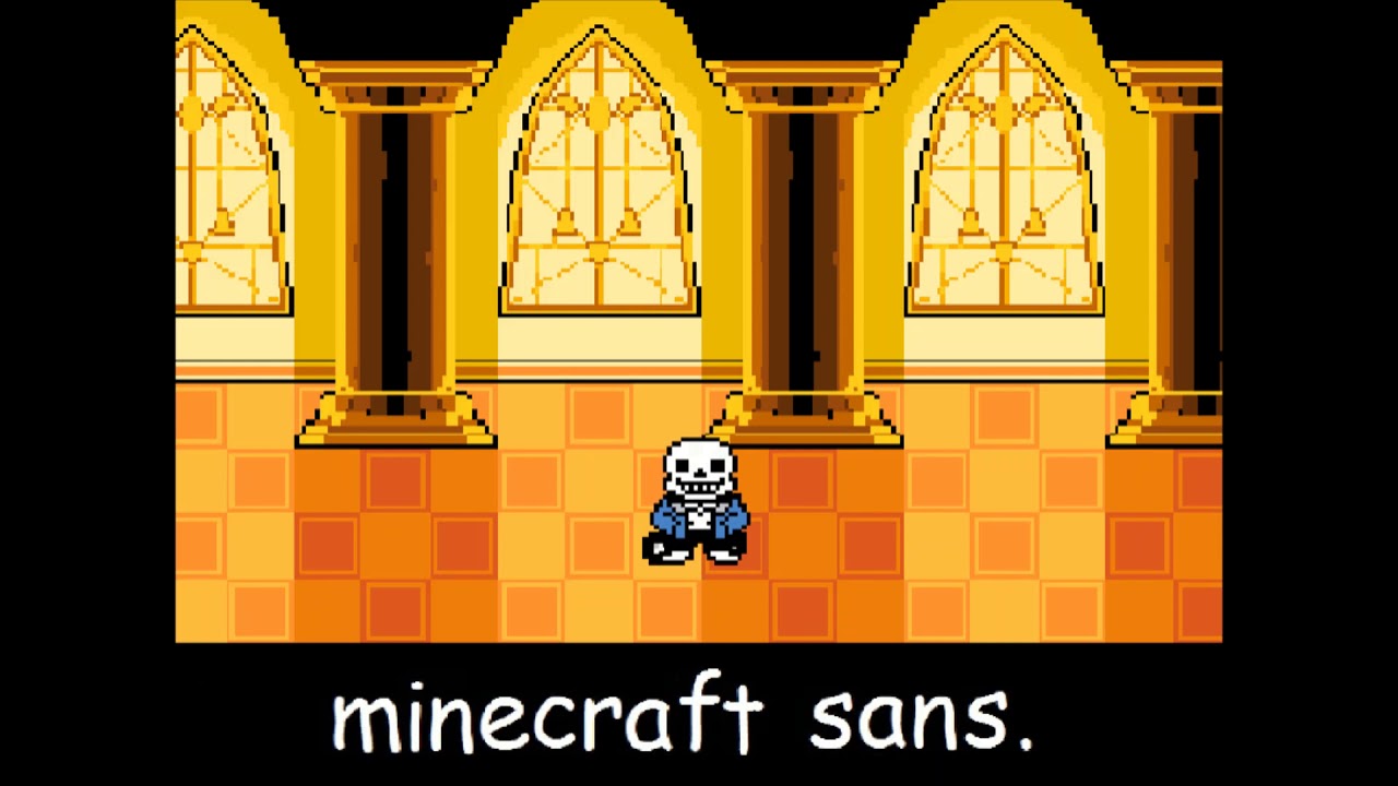 (undertale au) sans. with Minecraft soundfont - YouTube