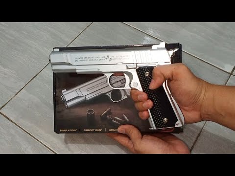 REVIEW WARNA BARU MAINAN SPRING M1911 Q11 SILVER FULL UPGRADE MEWAH ...