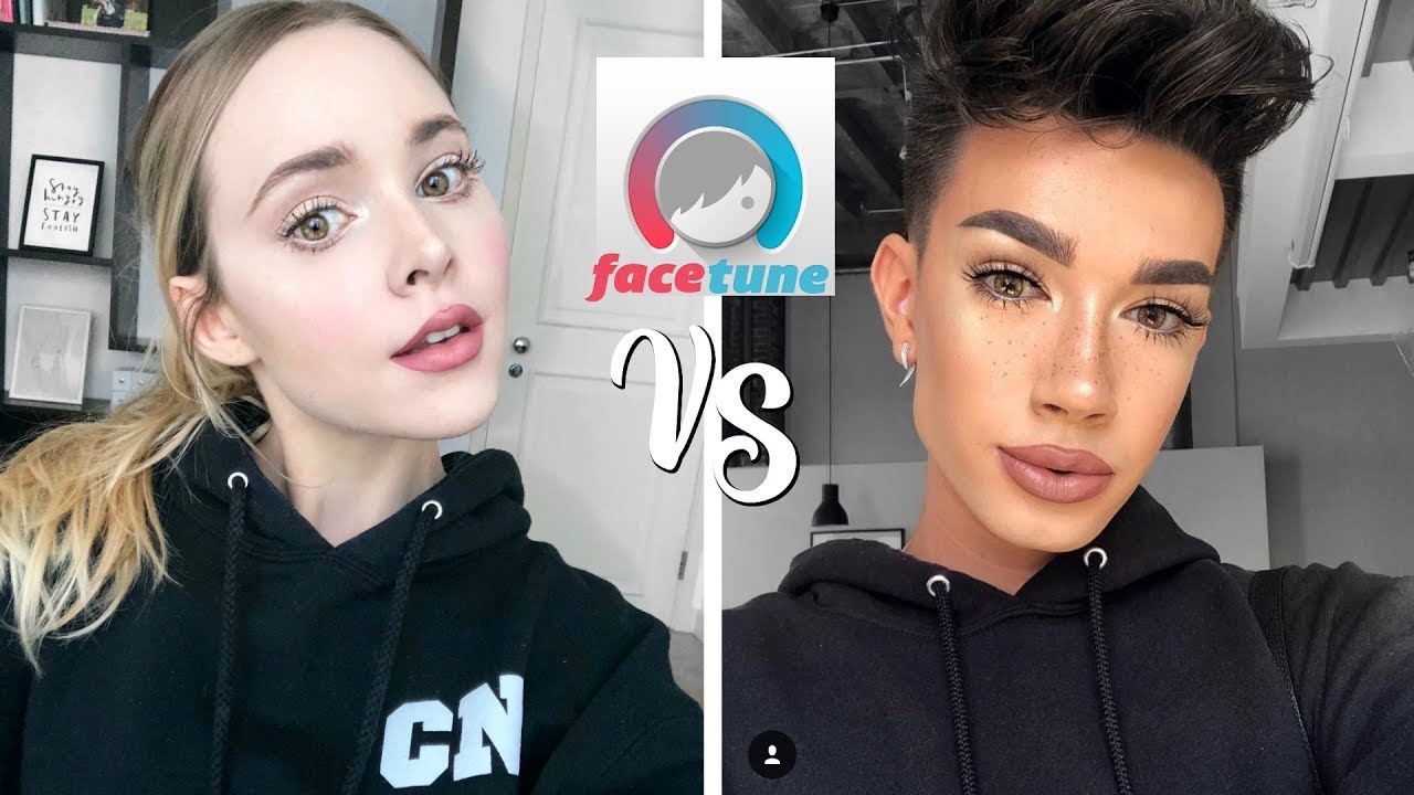 I followed a James Charles Makeup & Facetune Tutorial - YouTube